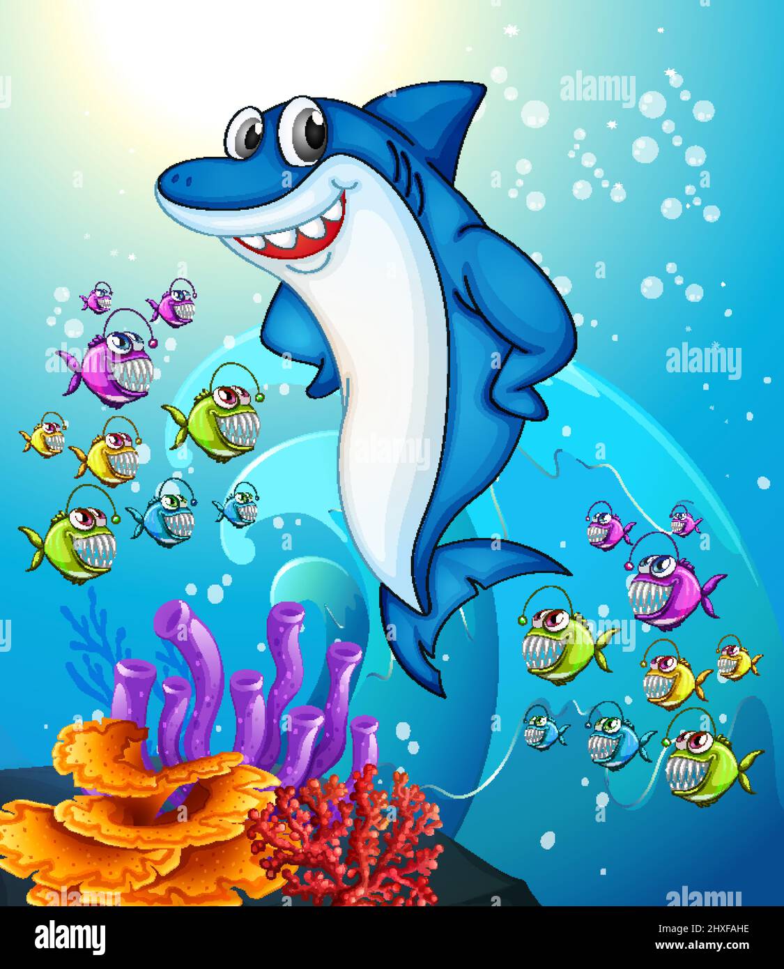 Predatory fishes Stock Vector Images - Alamy