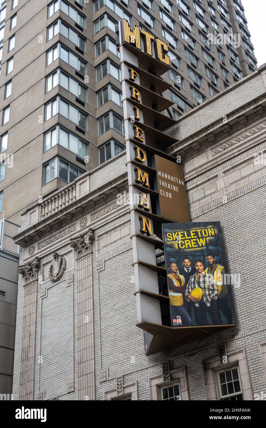 Samuel J Friedman Theatre, Home of Manhattan Theatre Club, Times Square ...