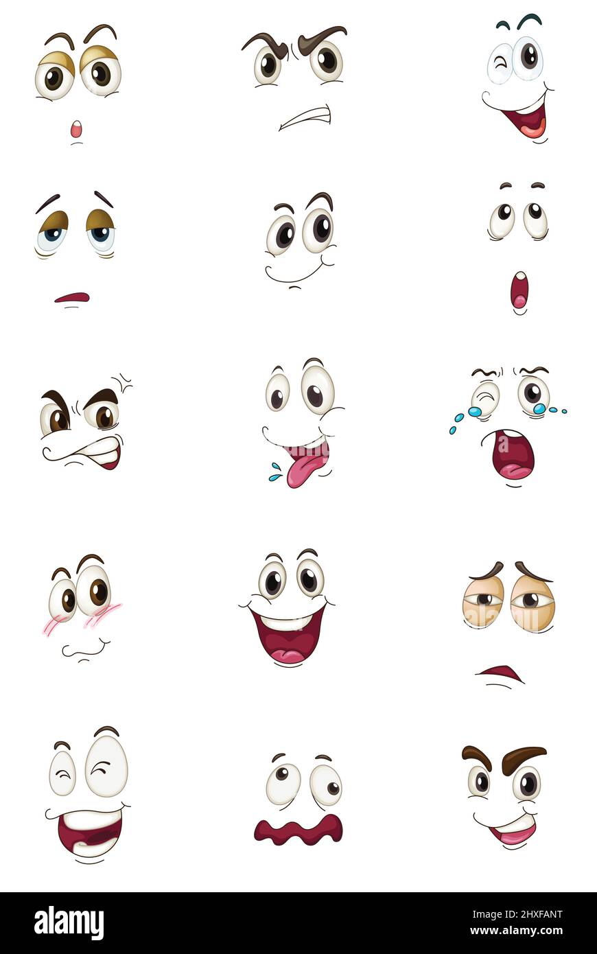 Mad staring eyes Stock Vector Images - Alamy