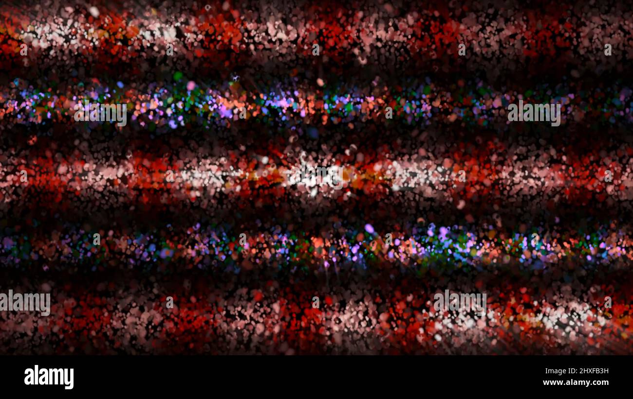 Multicolored stripes with pixels and interference. Motion. Striped ...