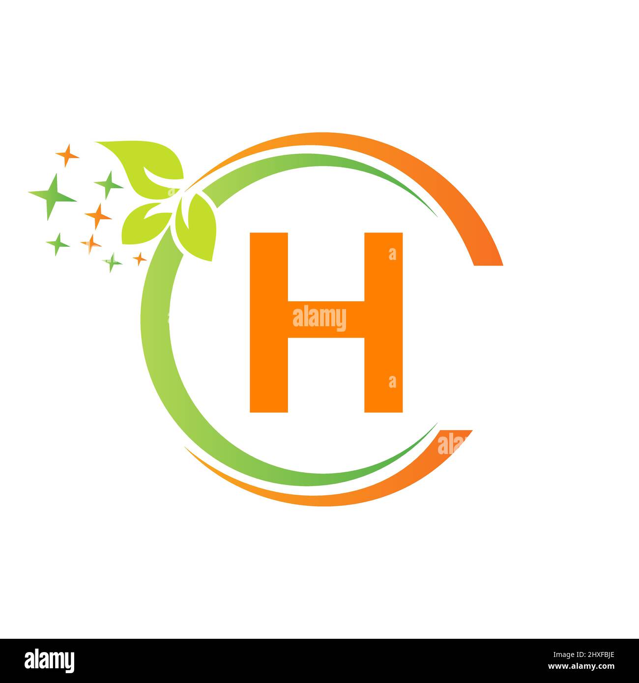 House Cleaning Logo On H Letter Design. Letter H Cleaning Service House ...