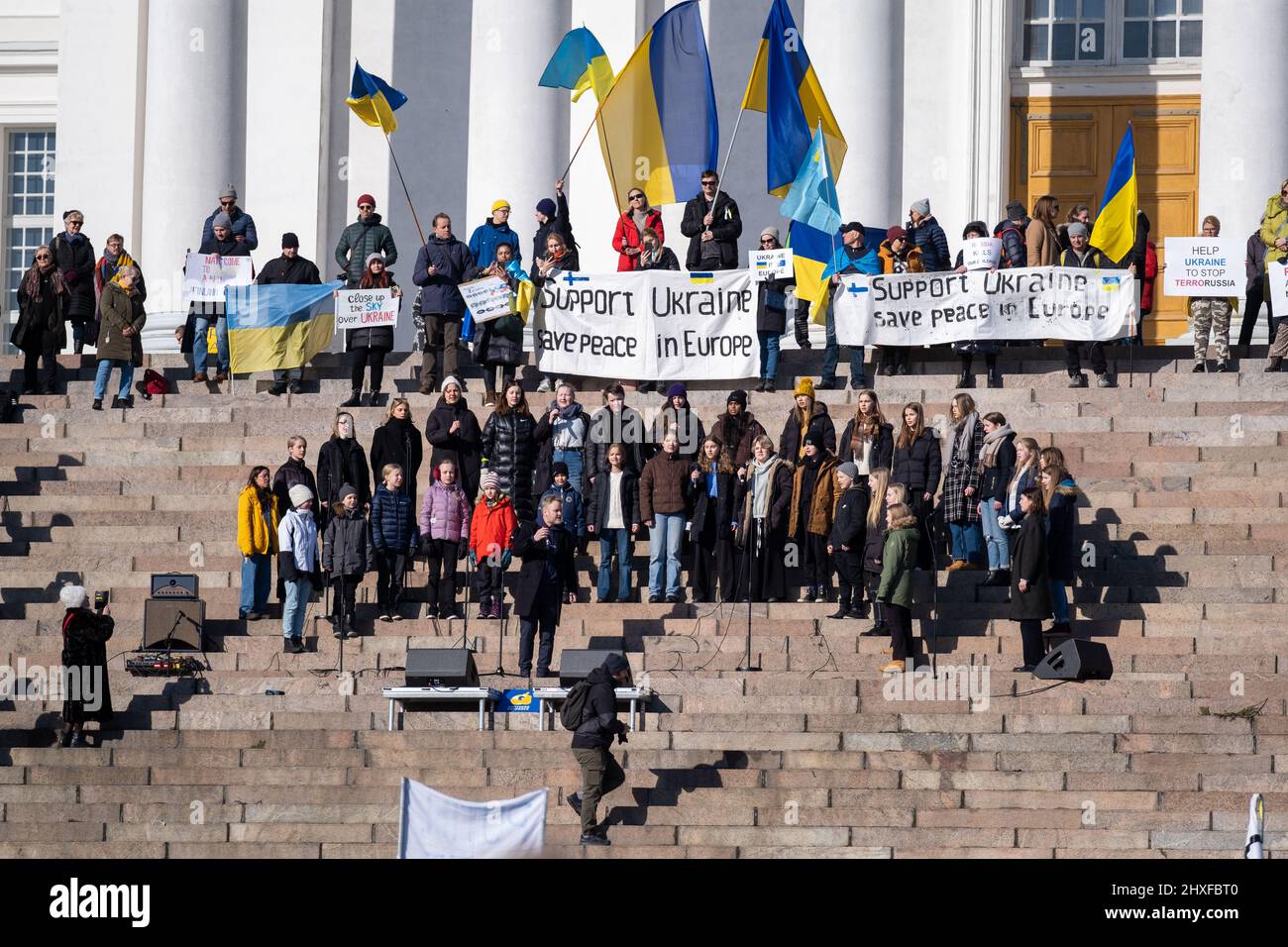 Helsinki / Finland - MARCH 12, 2022: #MothersForPeace demonstration ...