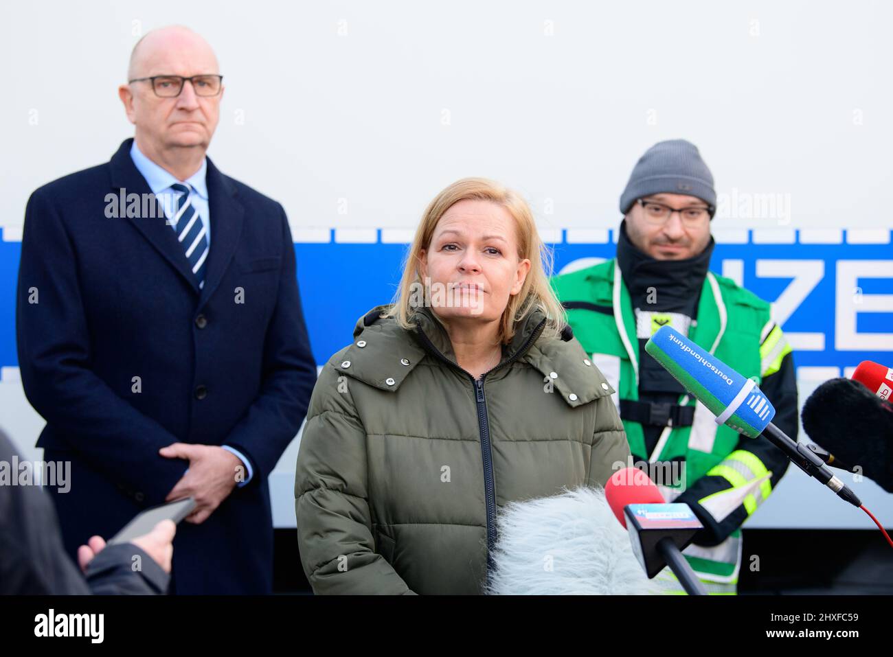 11 March 2022, Brandenburg, Frankfurt (Oder): Federal Minister of the ...