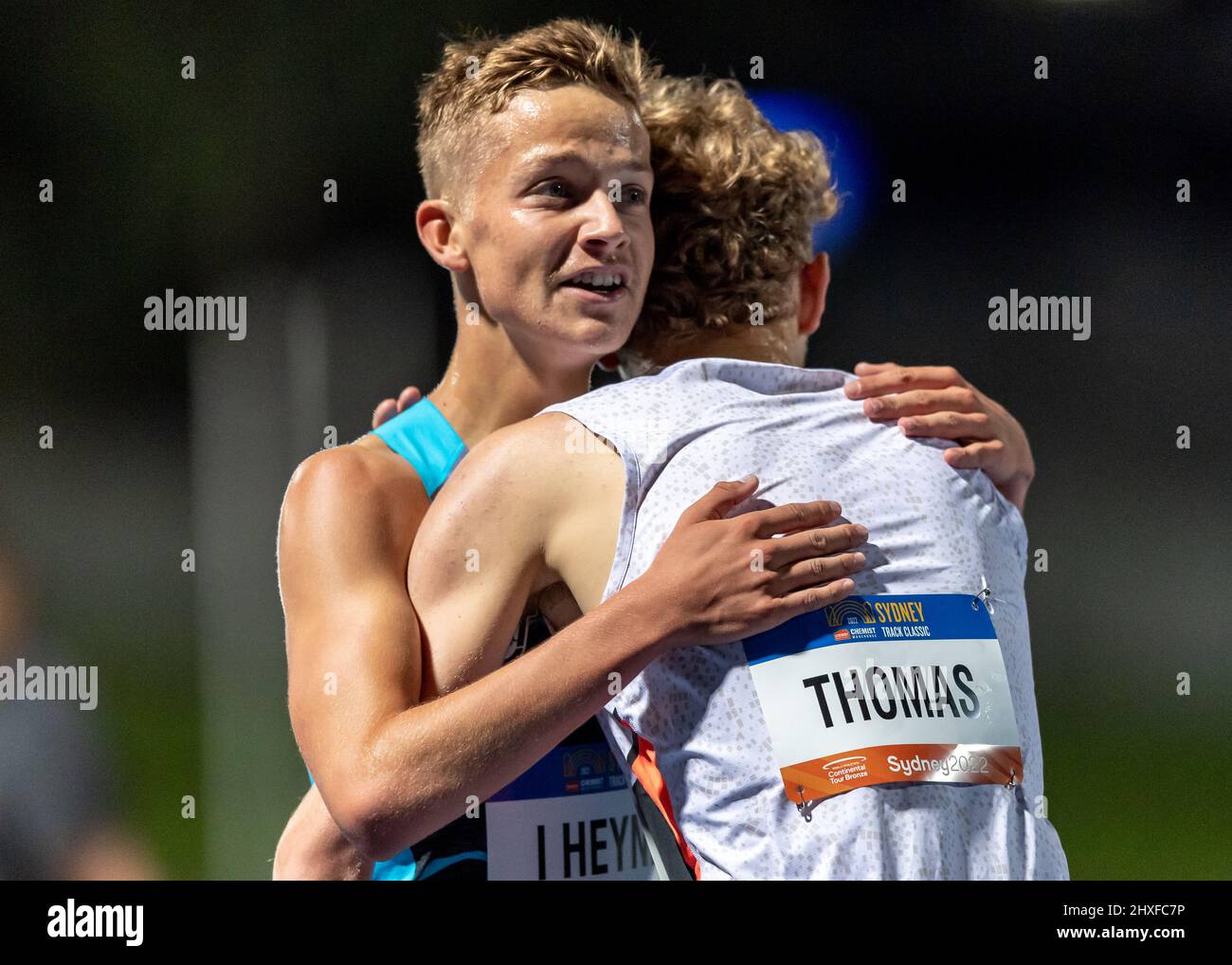 Sydney, Australia. 12th Mar, 2022. Isaac Heyne congratulates Jude ...