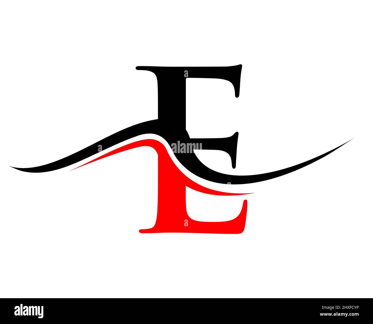 Initial Letter E Logo Design. Monogram and Creative Alphabet E Logotype ...