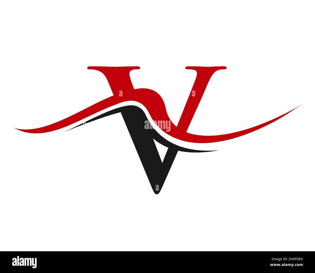 Initial Letter V Logo Design. Monogram and Creative Alphabet V Logotype ...