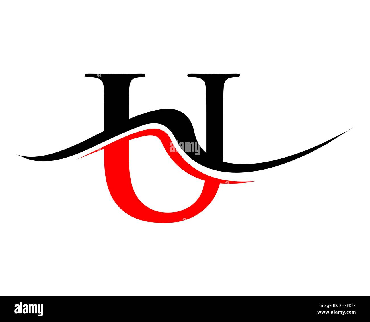 Initial Letter U Logo Design. Monogram and Creative Alphabet U Logotype ...