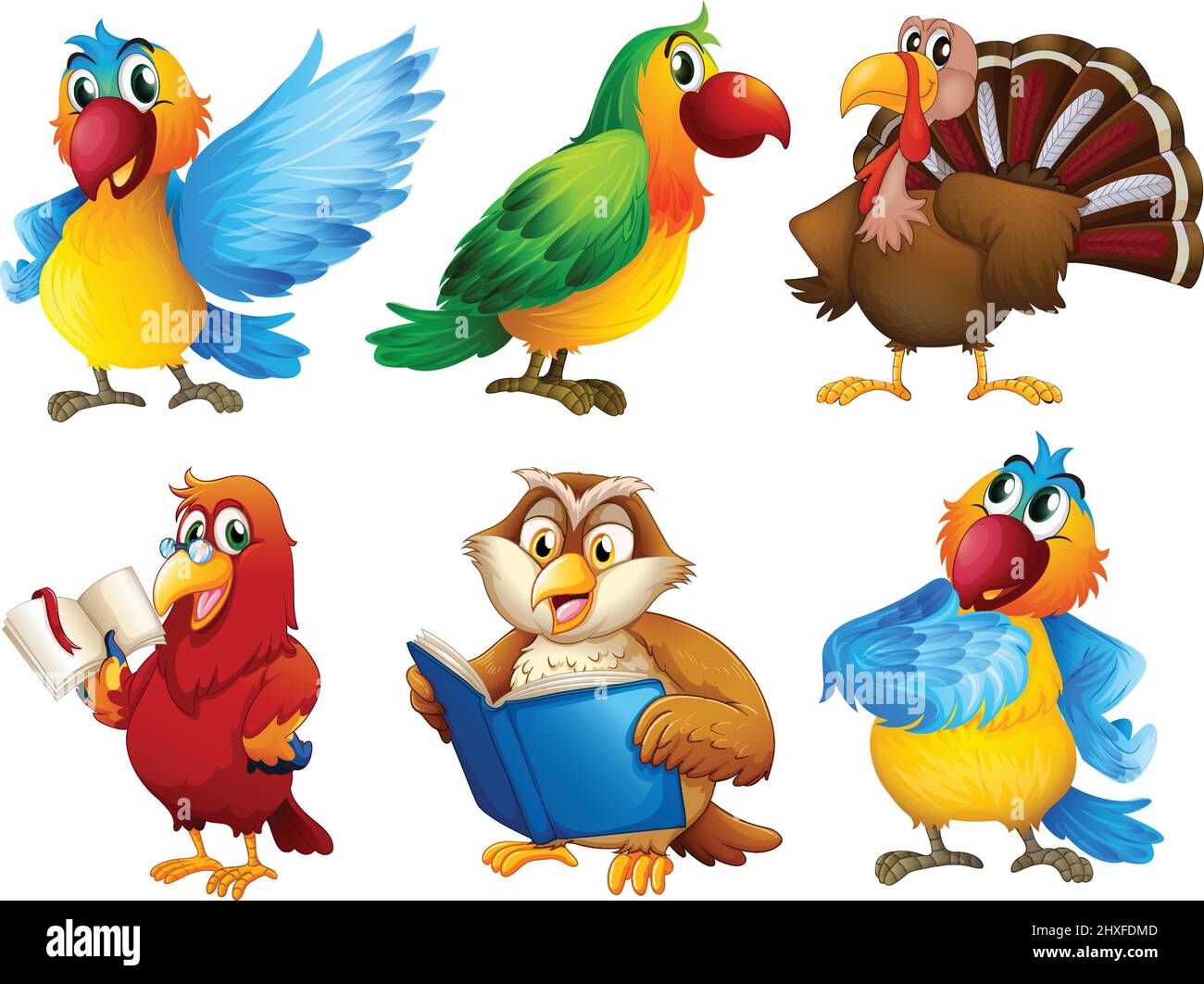 Feathered creatures Cut Out Stock Images & Pictures - Alamy