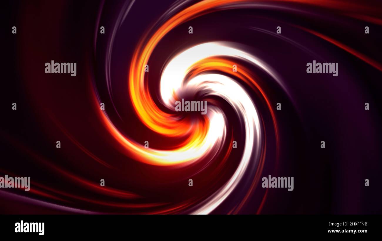 Neon funnel with colorful twisting rays, seamless loop. Motion. Curved ...