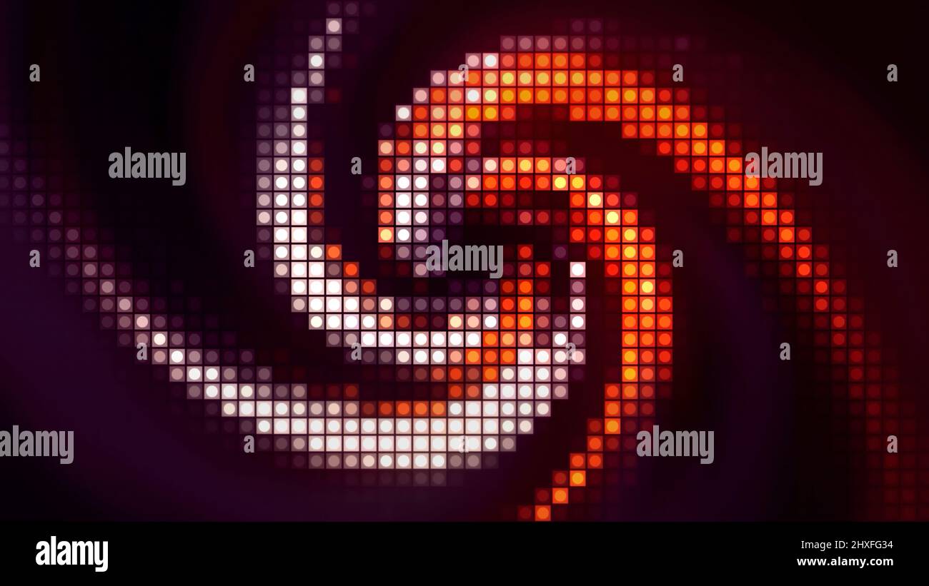 Abstract colorful background with many rows of tiny squares and a ...