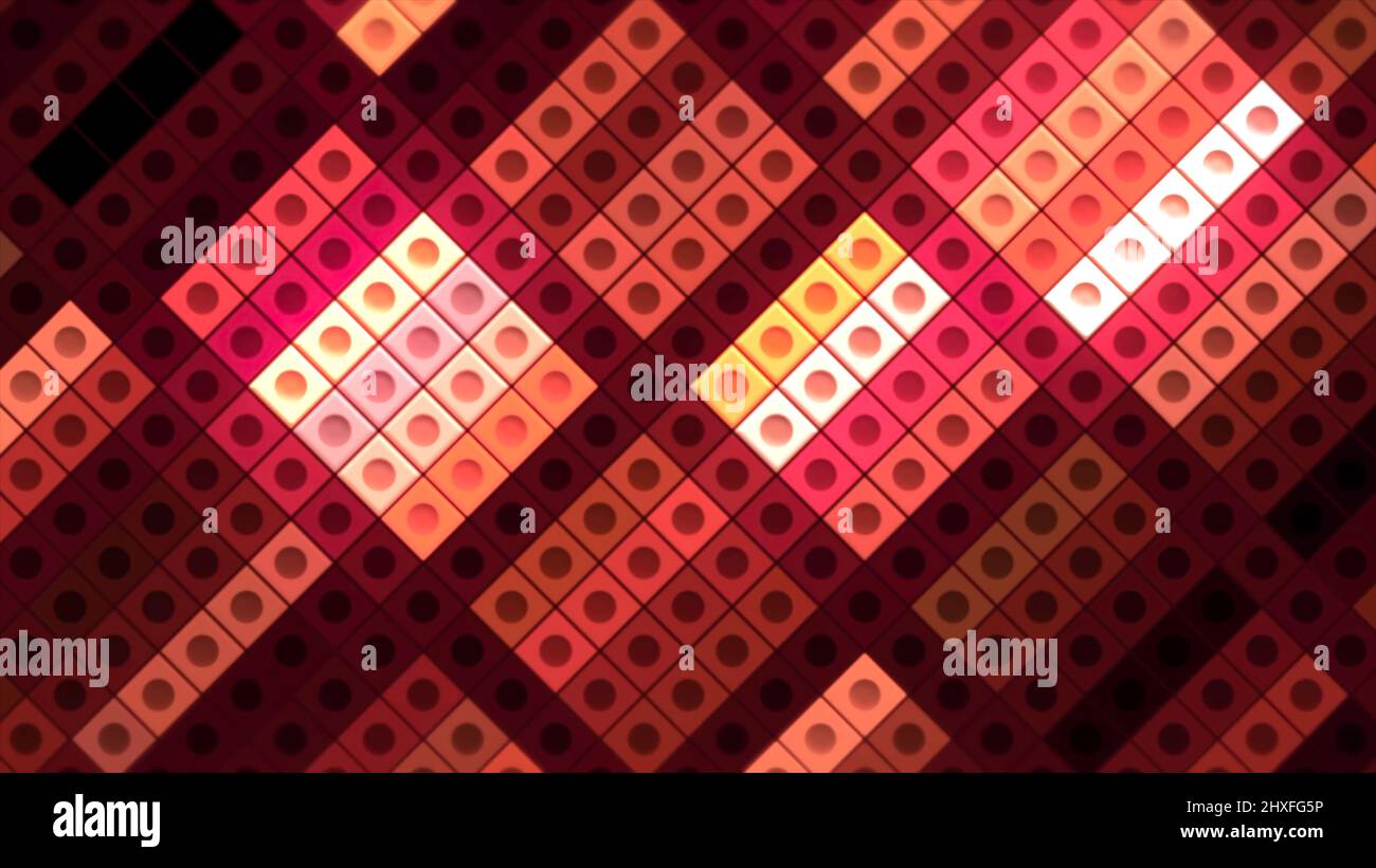 Glowing colorful rectangles with dots. Motion. Gradients of colors in ...