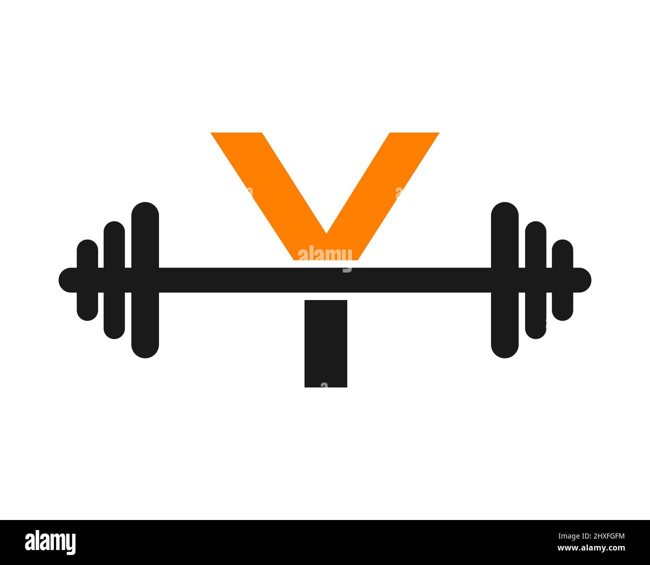 Fitness Gym Logo On Letter Y Sign. Gym And Fitness Initial Alphabet ...
