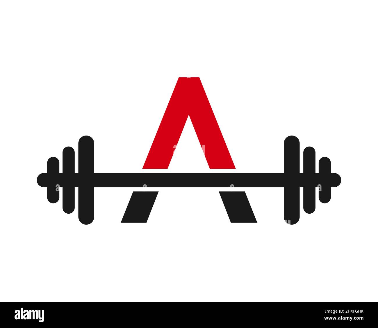 Fitness a logo Stock Vector Images - Alamy