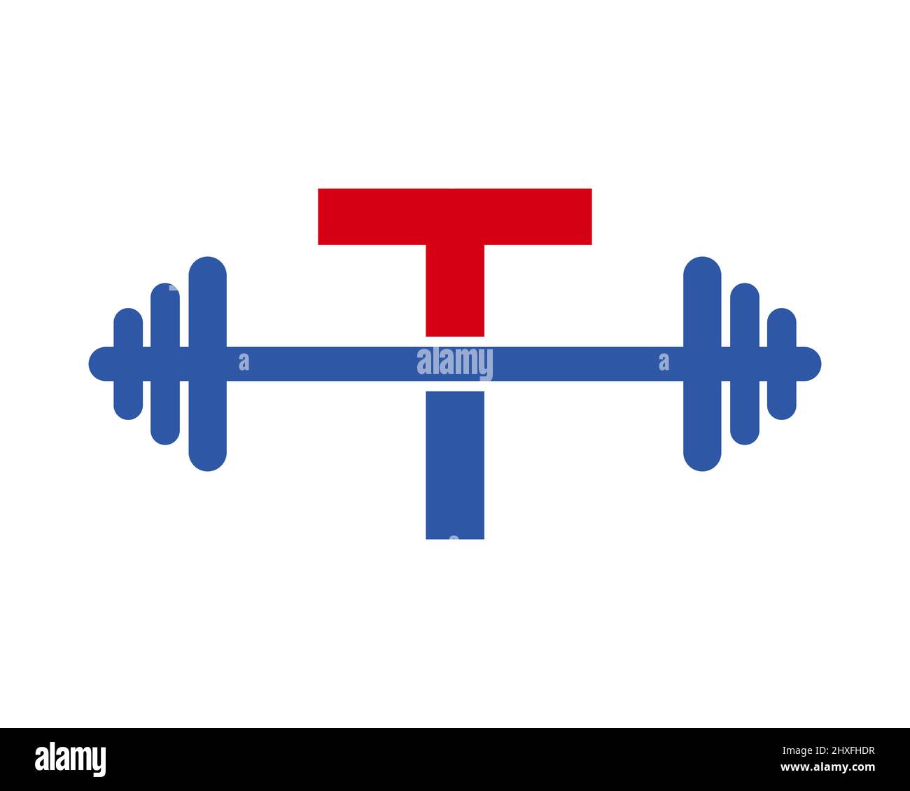 Fitness Gym Logo On Letter T Sign. Gym And Fitness Initial Alphabet ...