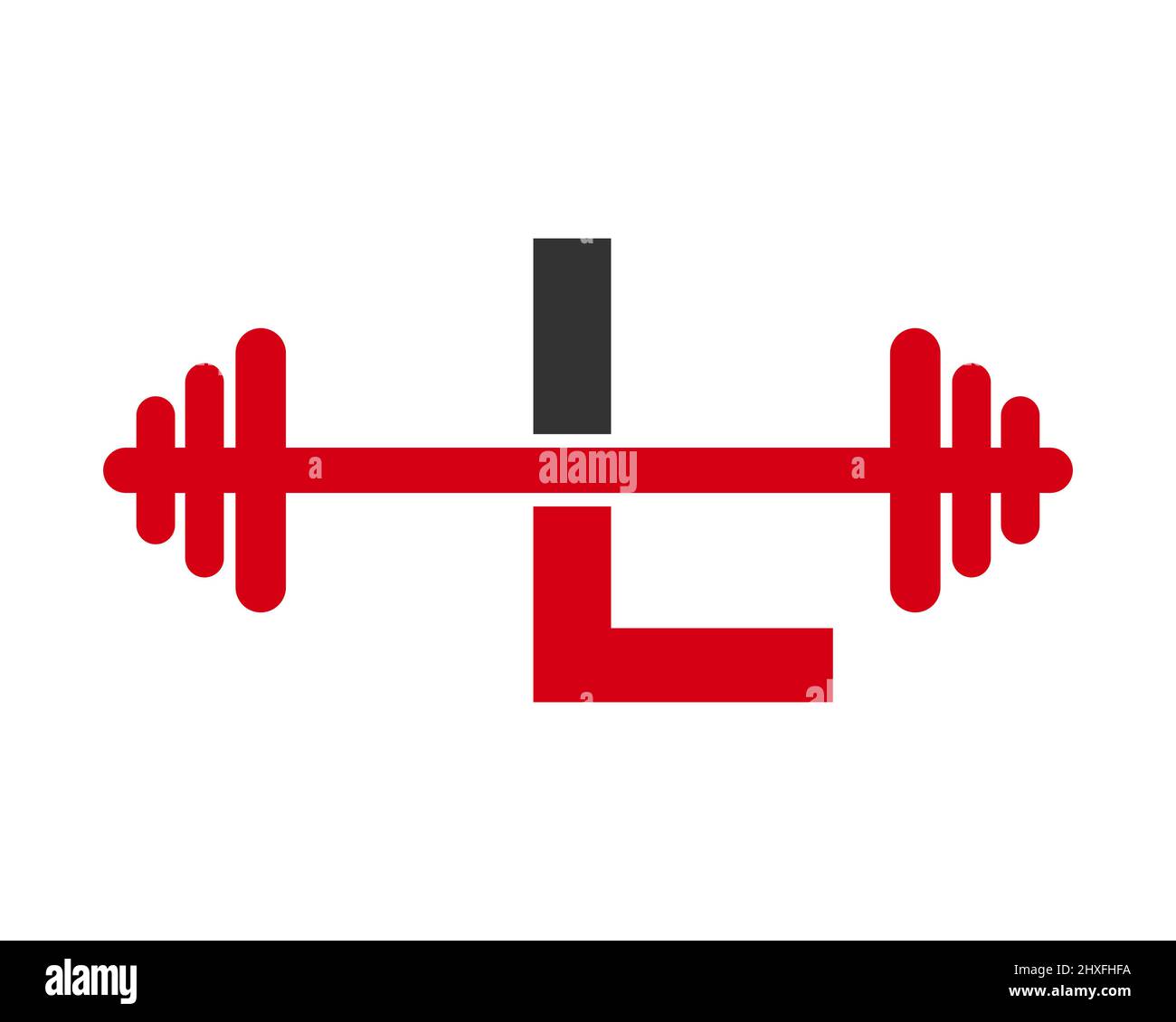Fitness Gym Logo On Letter L Sign. Gym And Fitness Initial Alphabet ...