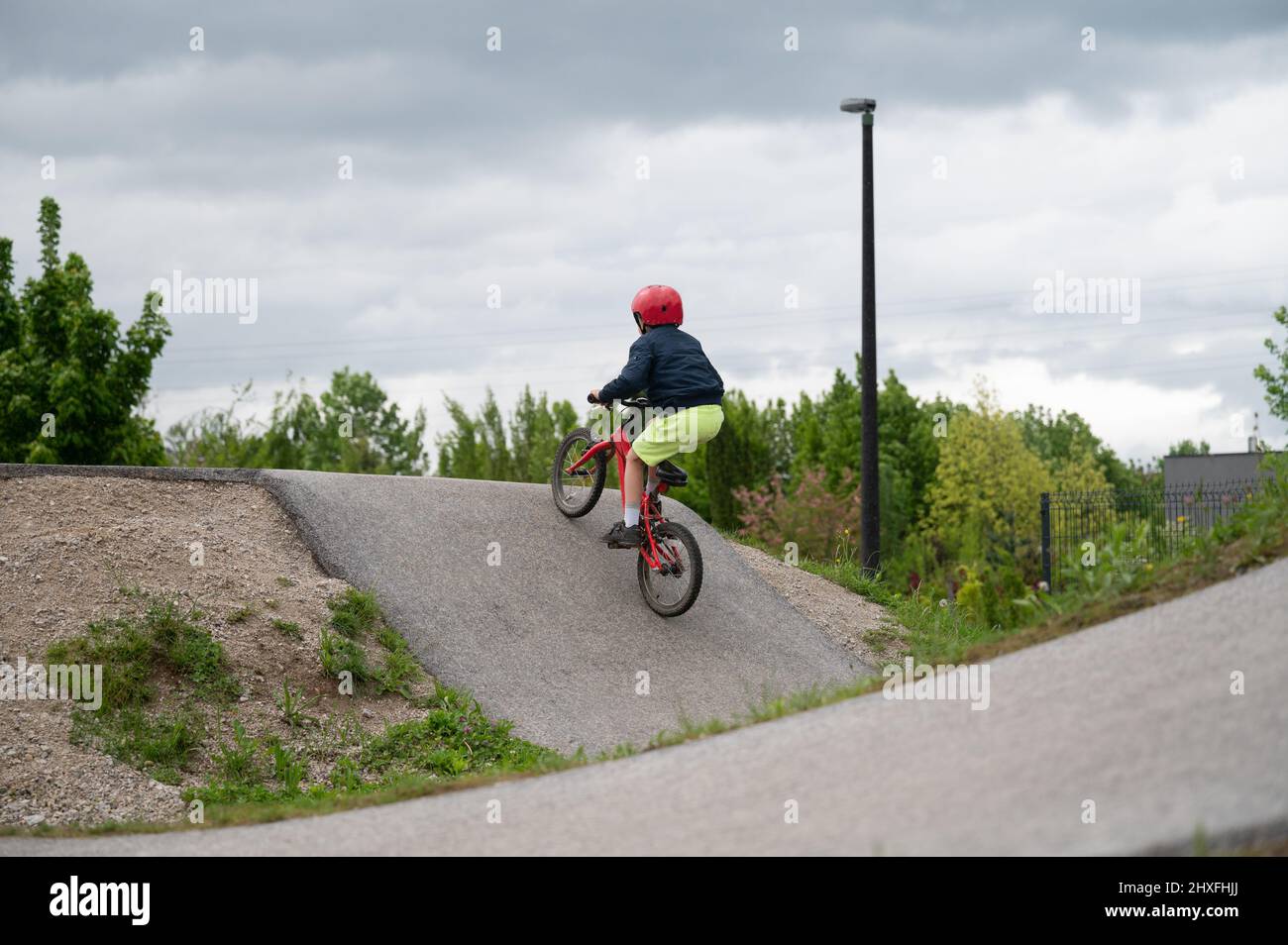 Kid on bmx bike hi-res stock photography and images - Alamy