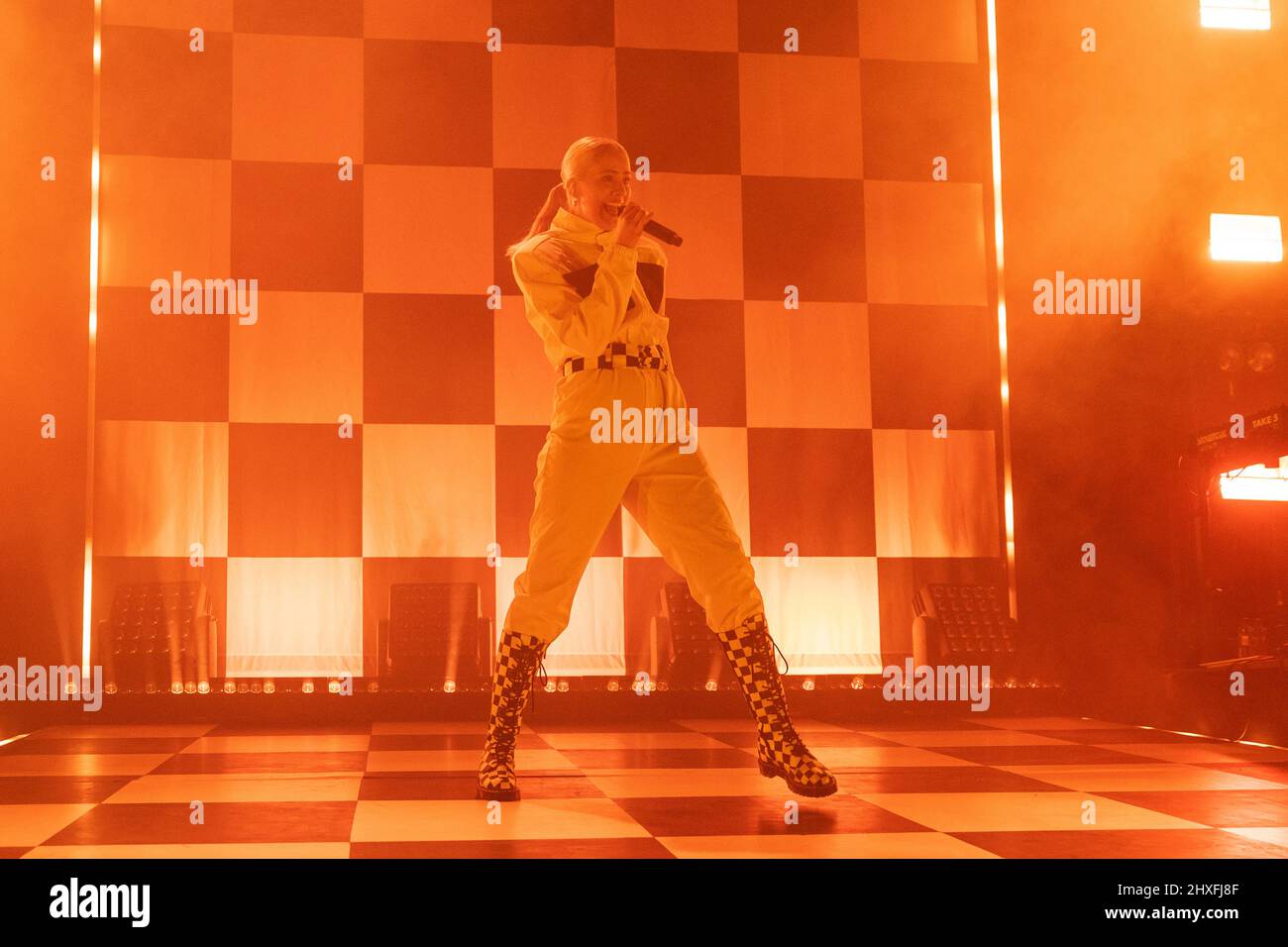 Oslo, Norway. 11th Mar, 2022. The Norwegian pop singer Dagny performs a ...