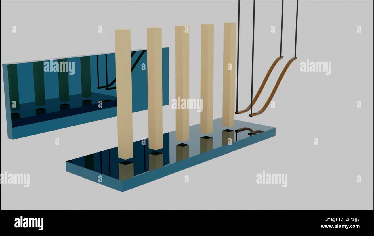 Geometric abstraction with a rolling sphere breaking towers of small ...