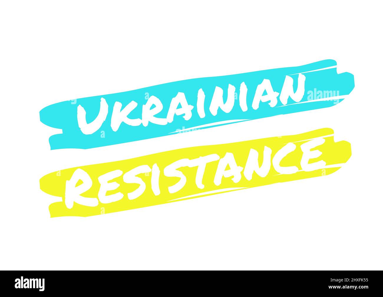 War in Ukraine Concept with an Illustration in the colours of the flag ...