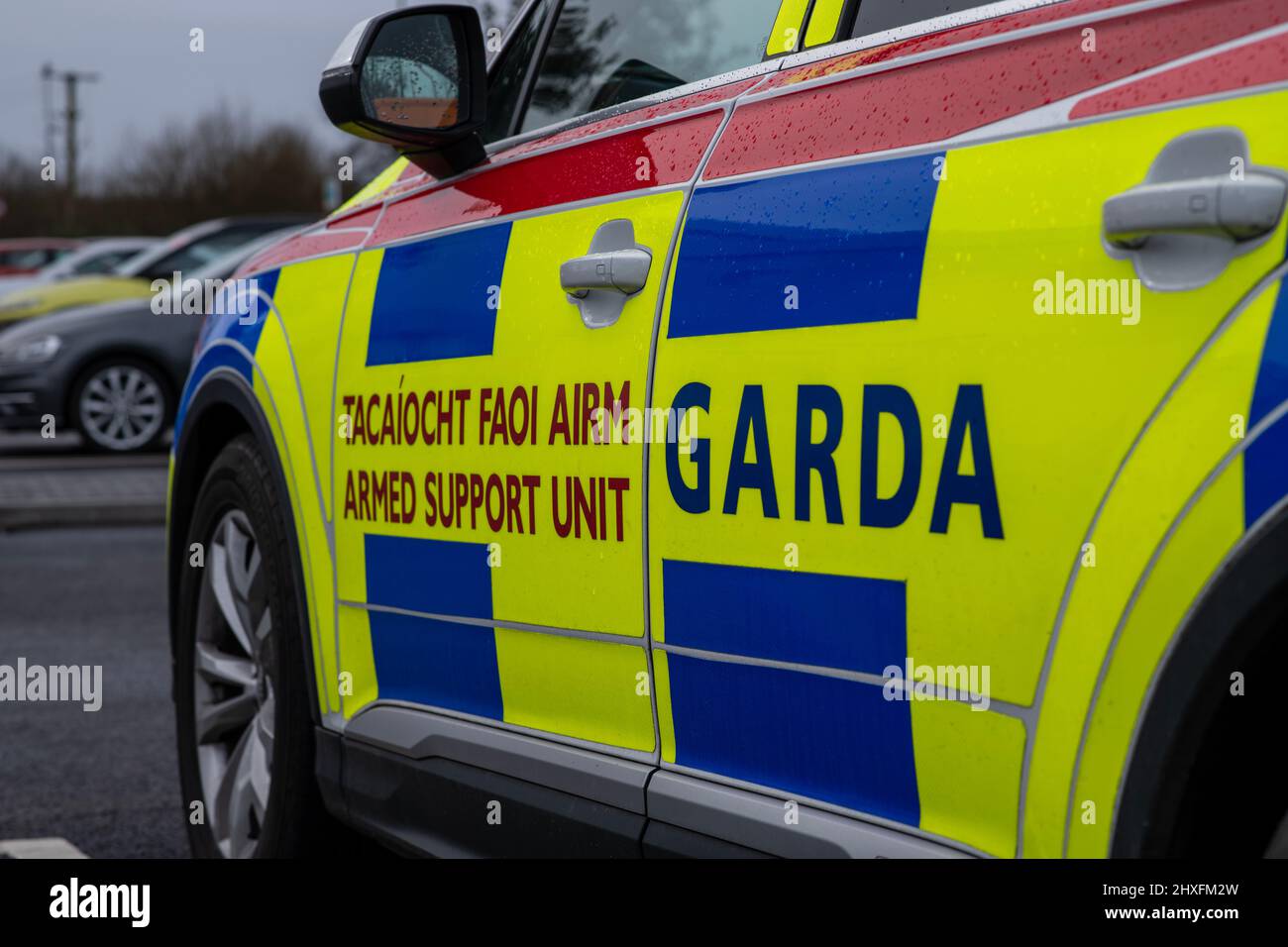 View of police emblems in Ireland, emblem on car, Limerick,Ireland,12 ...