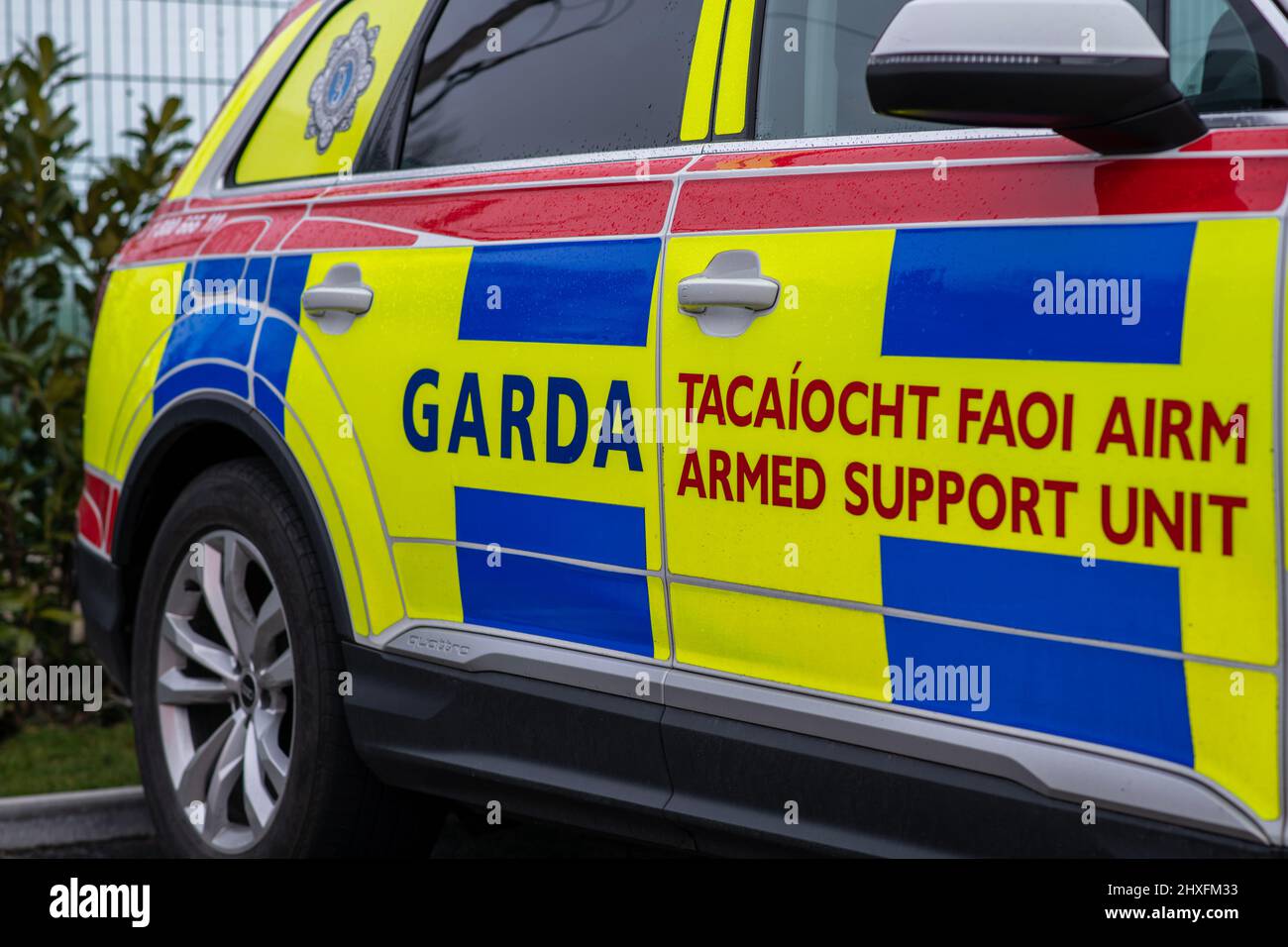 View of police emblems in Ireland, emblem on car, Limerick,Ireland,12 ...