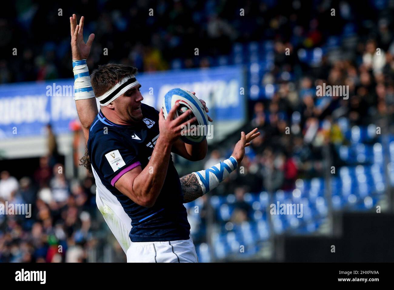 Rome, Italy. 12th Mar, 2022. Sam Skinner of Scotland during the ...