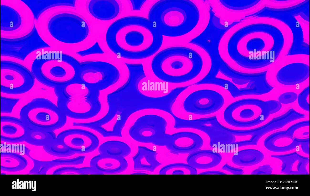 Abstract Colorful Circular Stains Digital Background Seamless Loop Design Different Rings