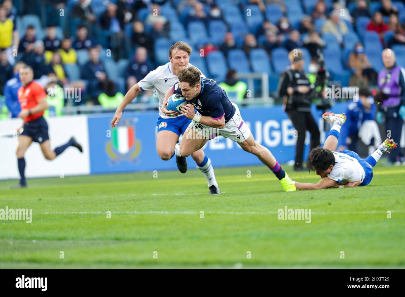 Olimpico stadium, Rome, Italy, March 12, 2022, Darcy Graham (Scotland ...