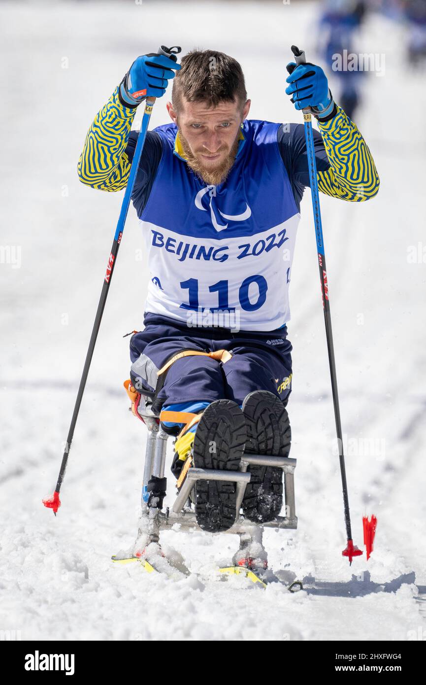March 12, 2022, Beijing, Hebei, China: Ukrainian Paralympian Vasyl ...