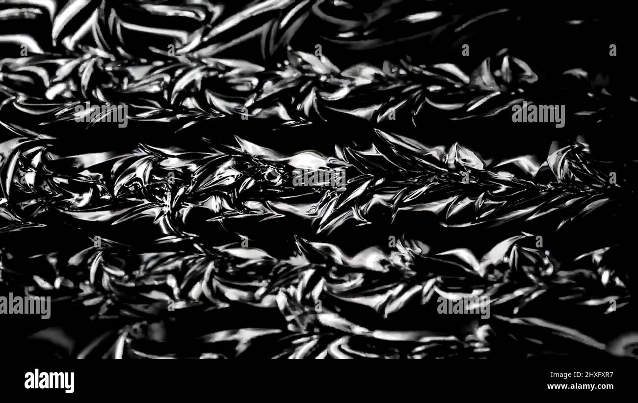 Dark slowly moving glowing wavy background, seamless loop, monochrome ...