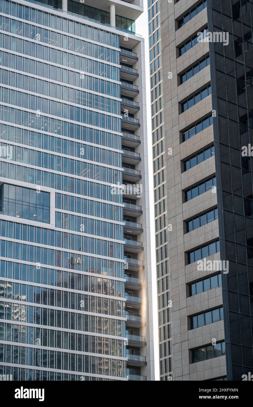 TEL AVIV, ISRAEL - JANUARY 25, 2022. High-rise buildings. Modern ...