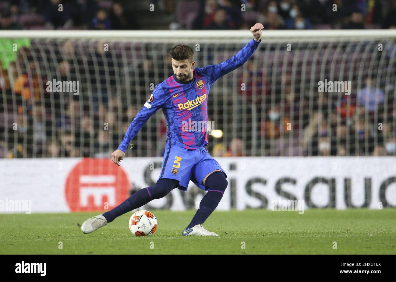 Gerard Pique of Barcelona during the UEFA Europa League, Round of 16 ...