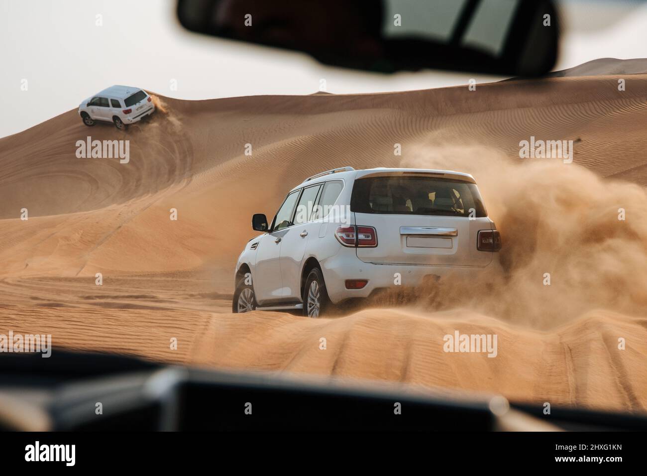 Dubai, United Arab Emirates - 01, July 2021 : Race in sand desert ...