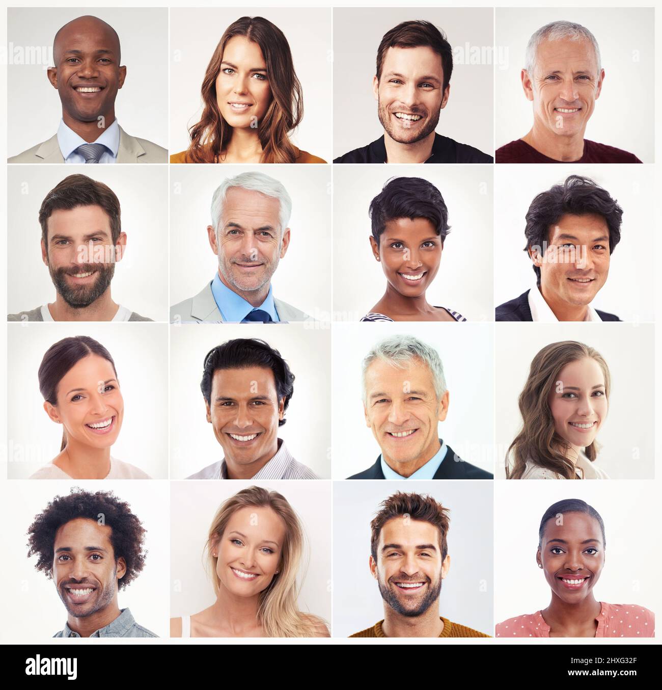 Diverse crowd faces hi-res stock photography and images - Alamy