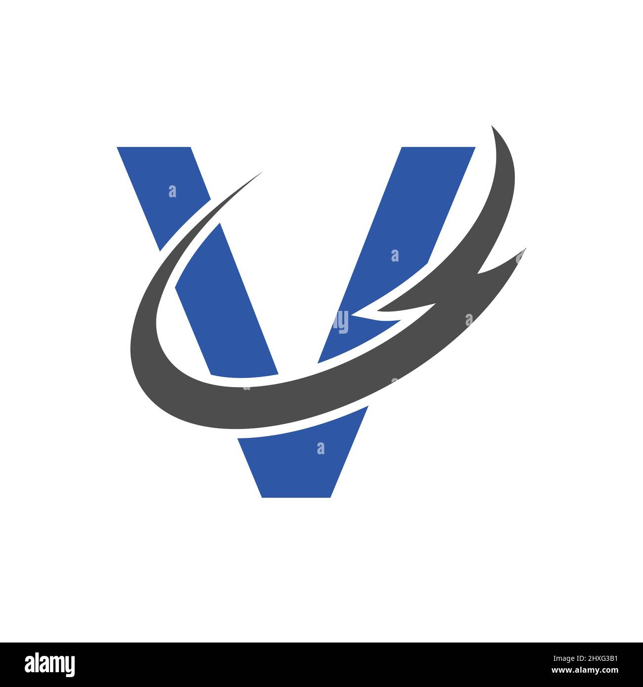 Letter V Logo Design Vector Template. V Logotype Minimal Monochrome ...