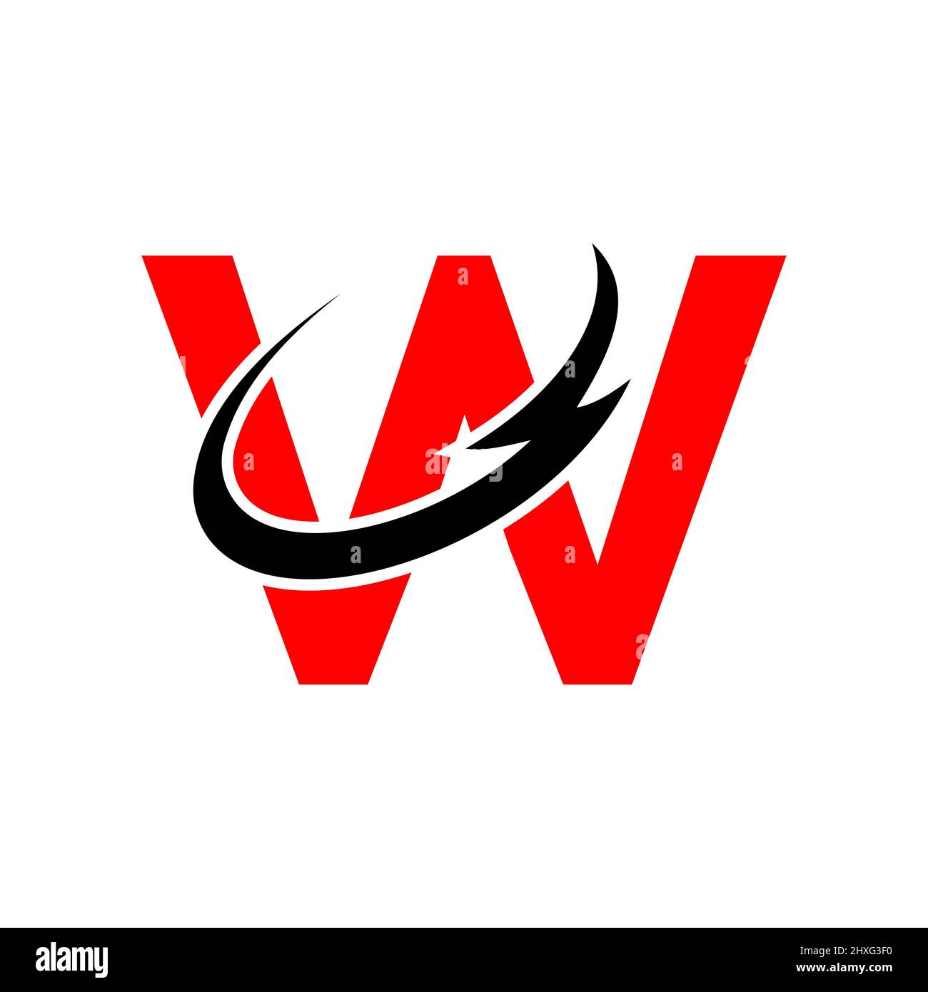 Letter W Logo Design Vector Template. W Logotype Minimal Monochrome ...