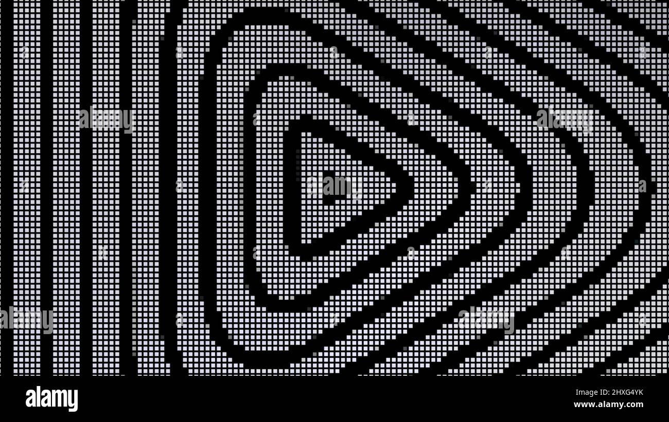 Geometric background with narrowing triangles in endless motion. Motion ...