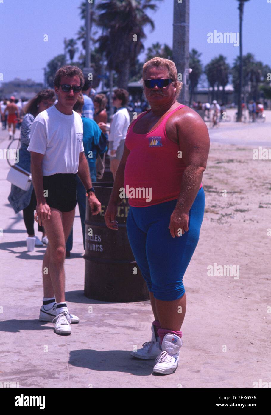 The 80's in Los Angeles, California on the boardwalk in Venice Beach ...