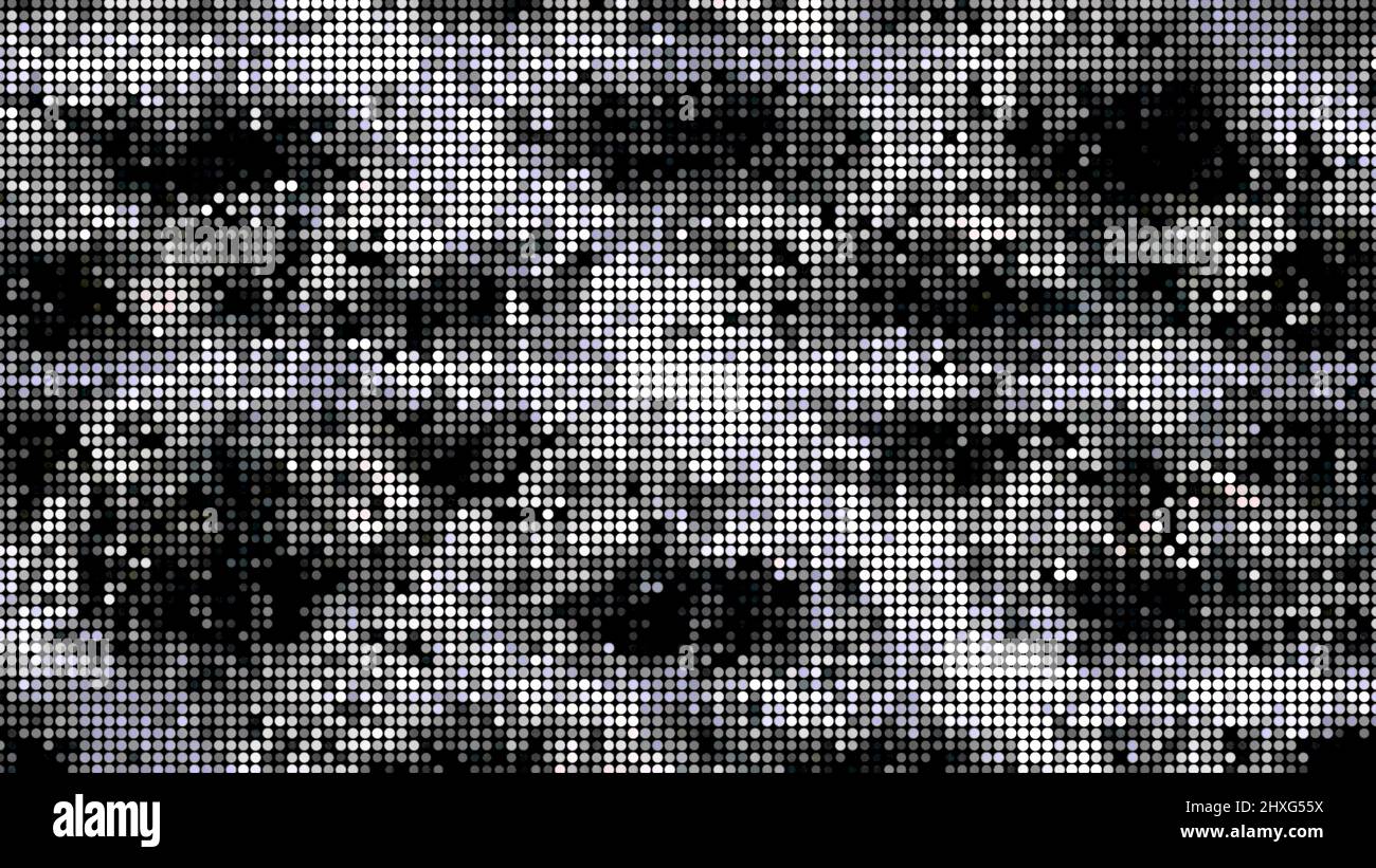 Monochrome pixelated background imitating digital waterfall, seamless ...