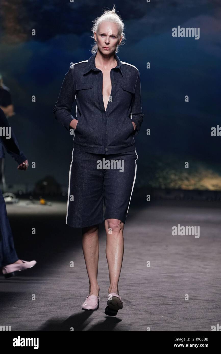 A model walks the runway at the Otrura fashion show during the Mercedes ...