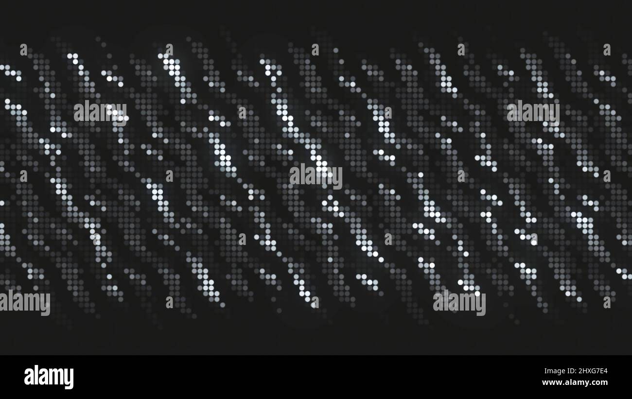 Abstract black and white tv noise or glitch effect, seamless loop ...