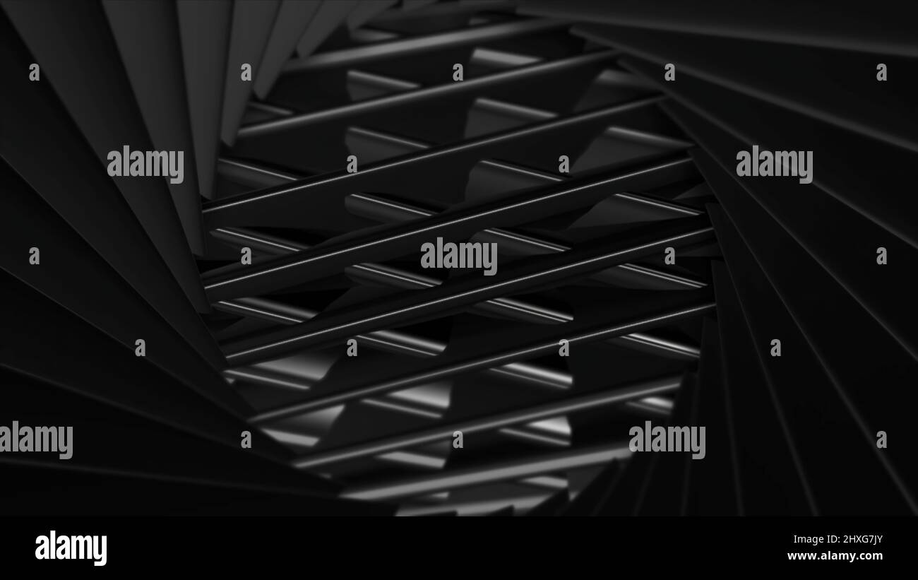 Pattern with rotating metal patterns. Motion. Animation inside ...