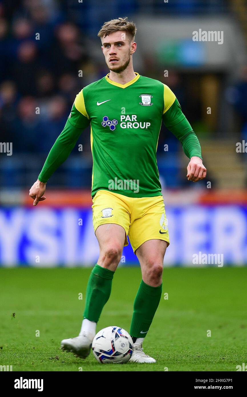Liam Lindsay #6 of Preston North End in action during the game Stock ...