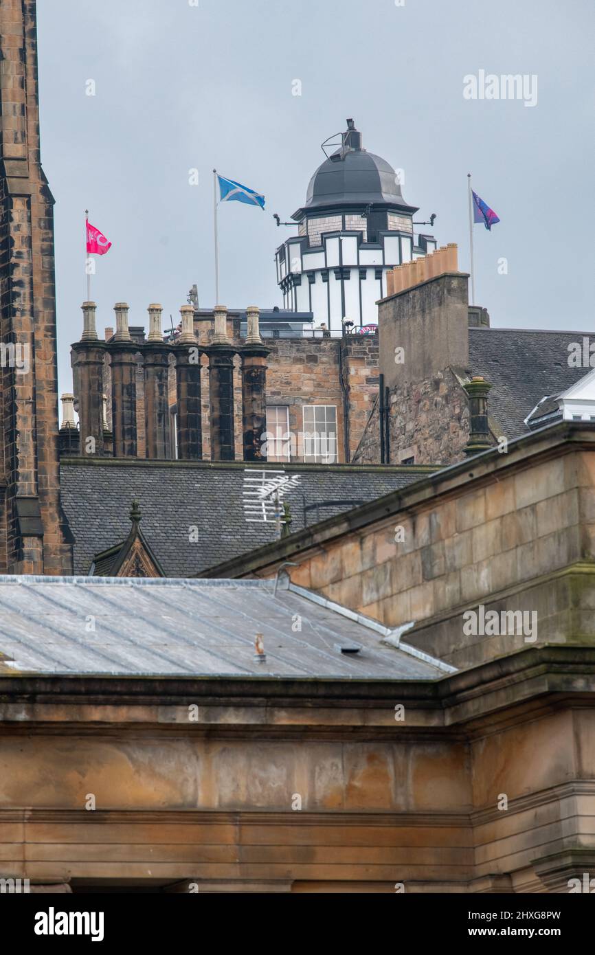 Edinburgh rooftops and camera obscura, Edinburgh, Scotland Stock Photo ...