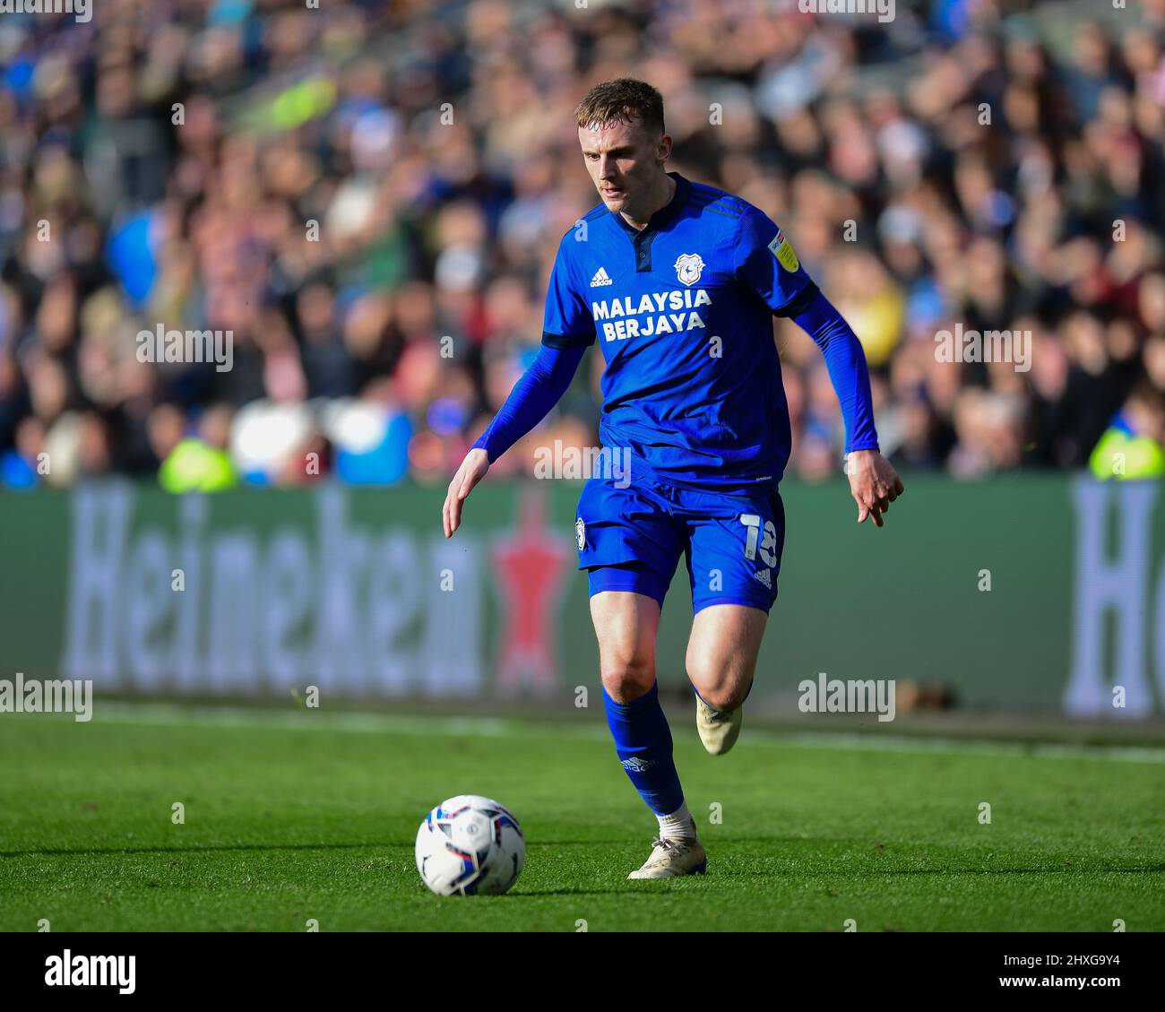 Alfie Doughty #18 of Cardiff City in action during the game Stock Photo ...
