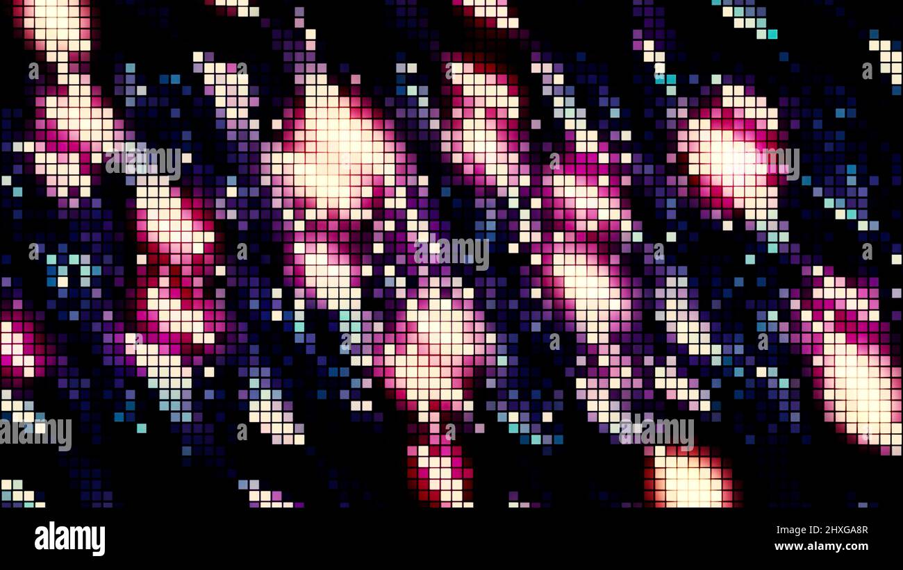 Mosaic background, colorful pixelated gradient animation, seamless loop ...