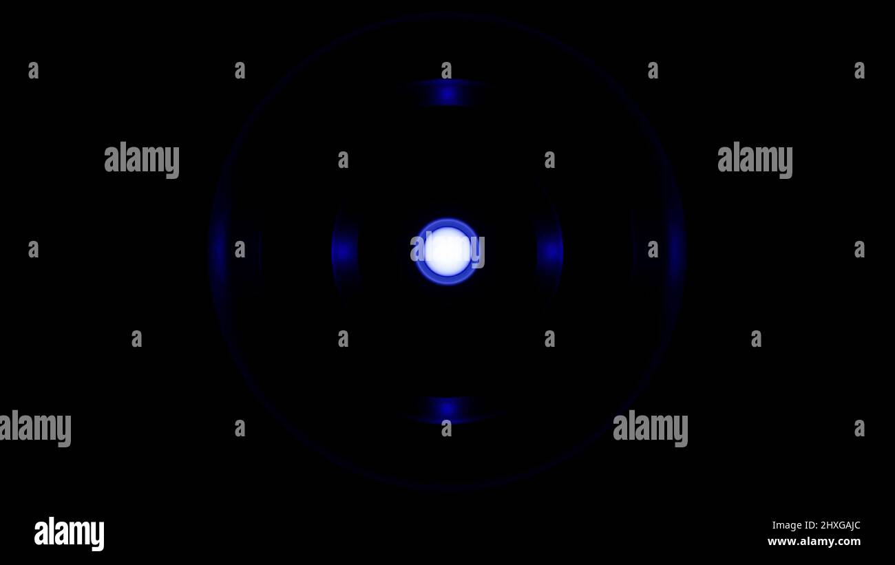 Abstract spinning colorful wheel silhouette on a black background ...