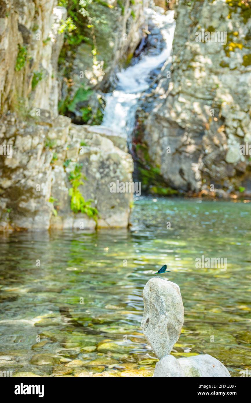 Vathres are small water natural pools with waterfalls along the ...