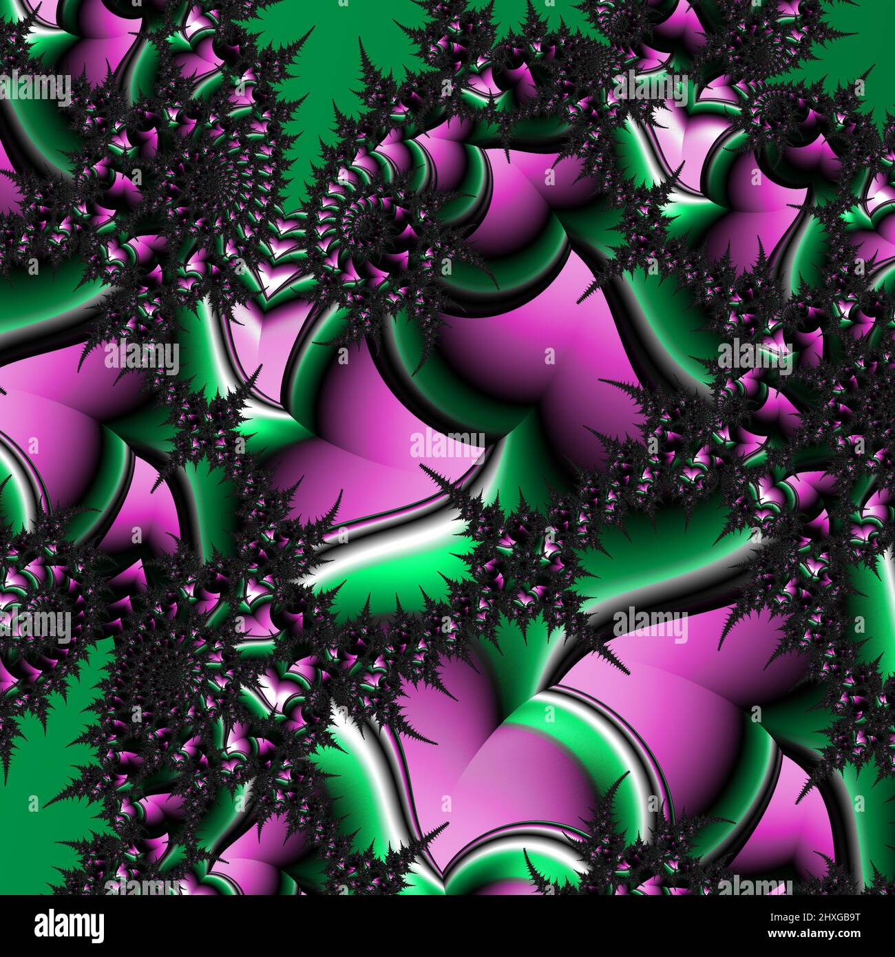 Abstract Computer generated Fractal design. A fractal is a never-ending ...