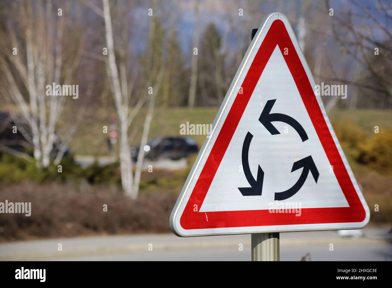 Panneau de signalisation rond hi-res stock photography and images - Alamy